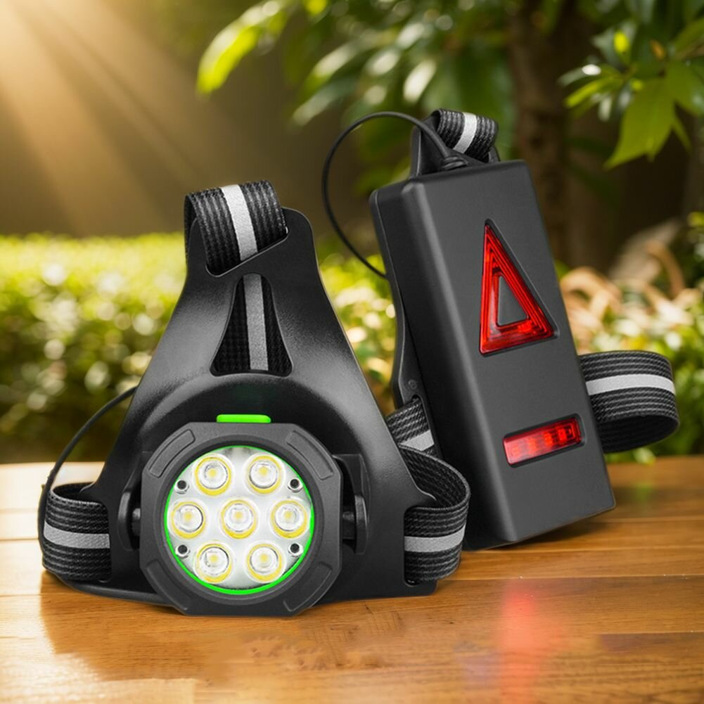 Светодиодный нагрудный фонарь с USB-аккумулятором, носимый ходовой фонарь для бегунов, бегунов