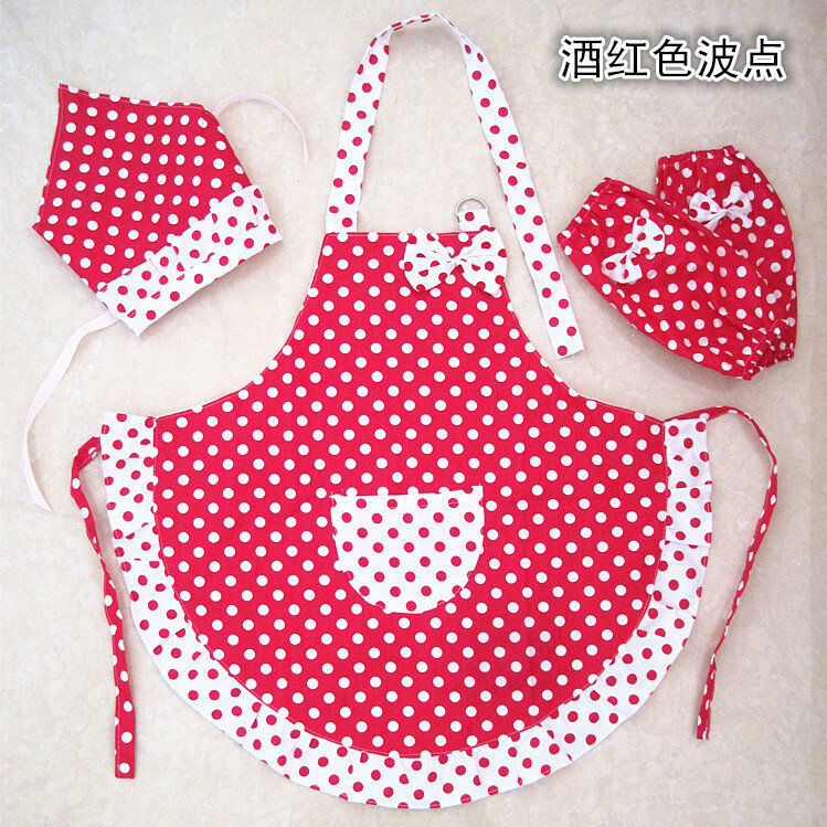 Бесплатная доставка, набор фартуков для детского сада, игровое представление, чистый хлопок, милый Хань Бэйэр И, рисование, реверсивные детские