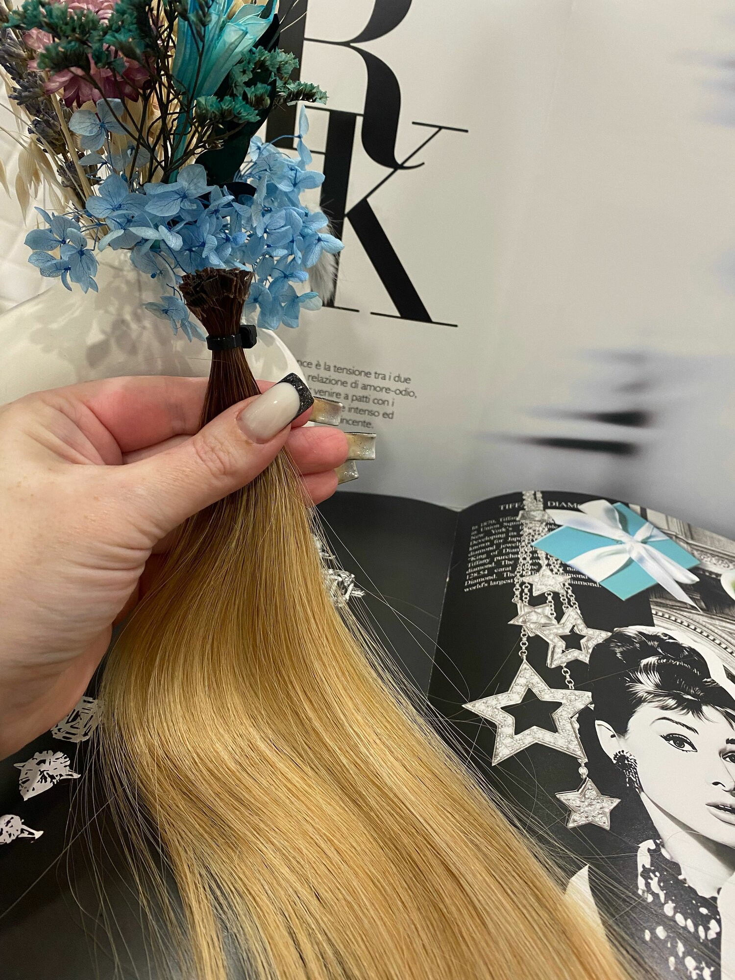 Биопротеиновые волосы на капсулах для наращивания