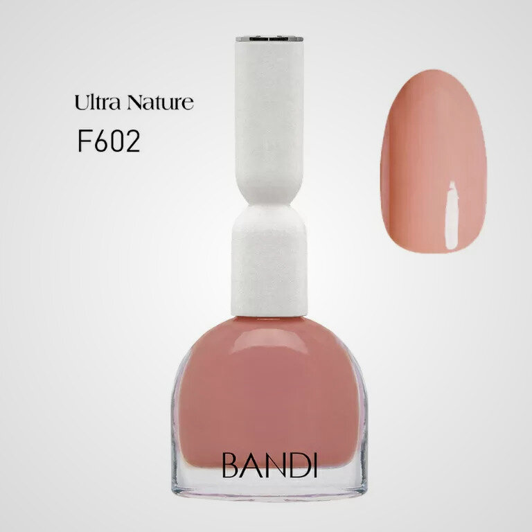 Лак для ногтей тон F602s Peach Coral 10 мл BANDI ULTRA NATURE F602s Peach Coral Лак 10 мл