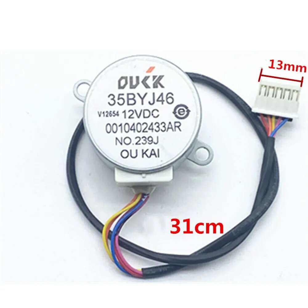 Синхронный двигатель с колеблющимися лопастями вентилятора кондиционера 35BYJ46 12V Бесщеточный Шаговый двигатель для Haier