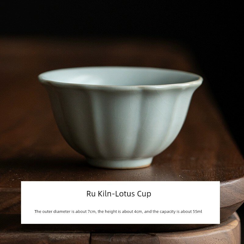 Керамическая чашка для чая Yushang, чашка для дегустации чая Гунфу, мастерская чашка из ру-кирпича, одиночная, может