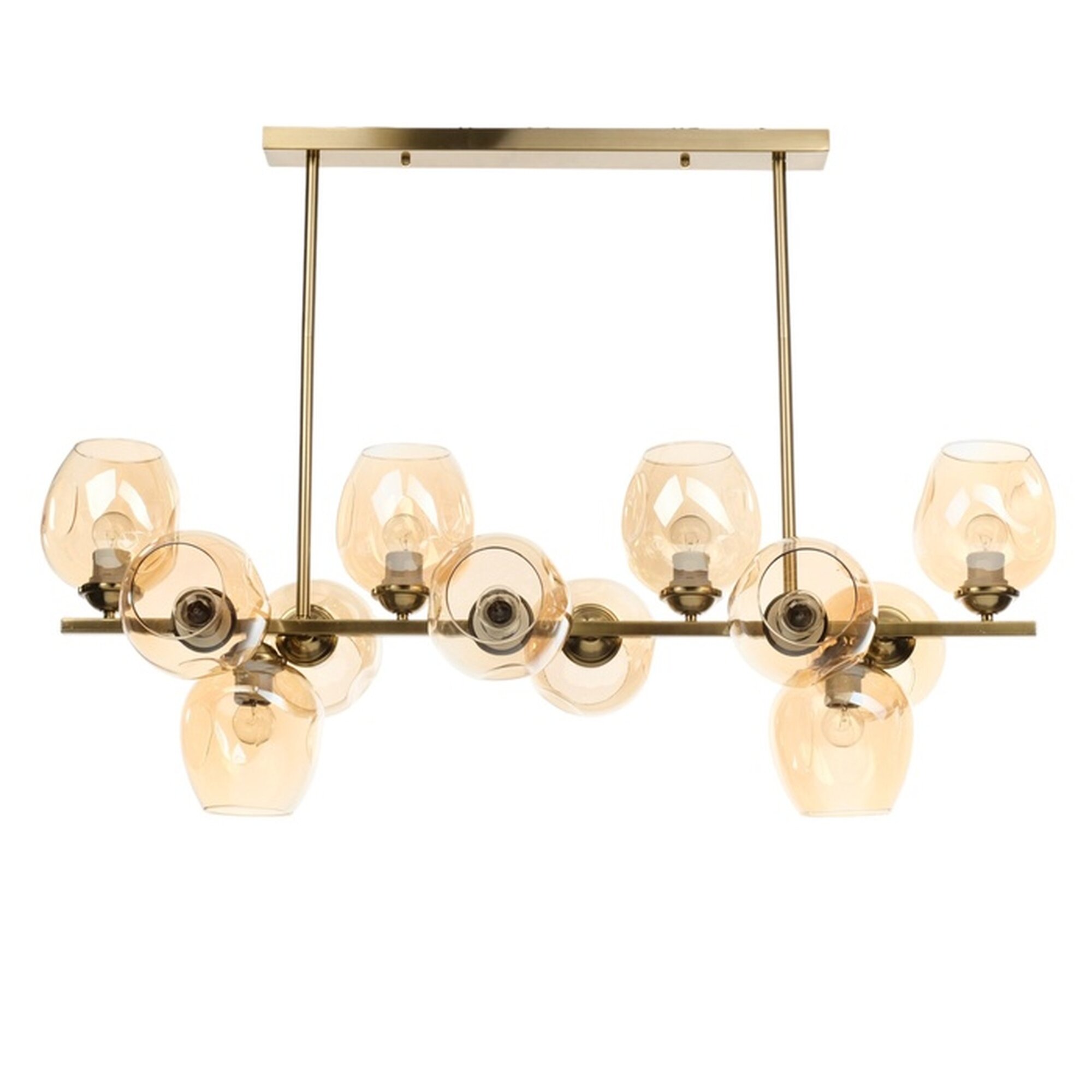 Люстра BayerLux «Даллас», 12хЕ27, 40 Вт, латунь, 124×49×76 см