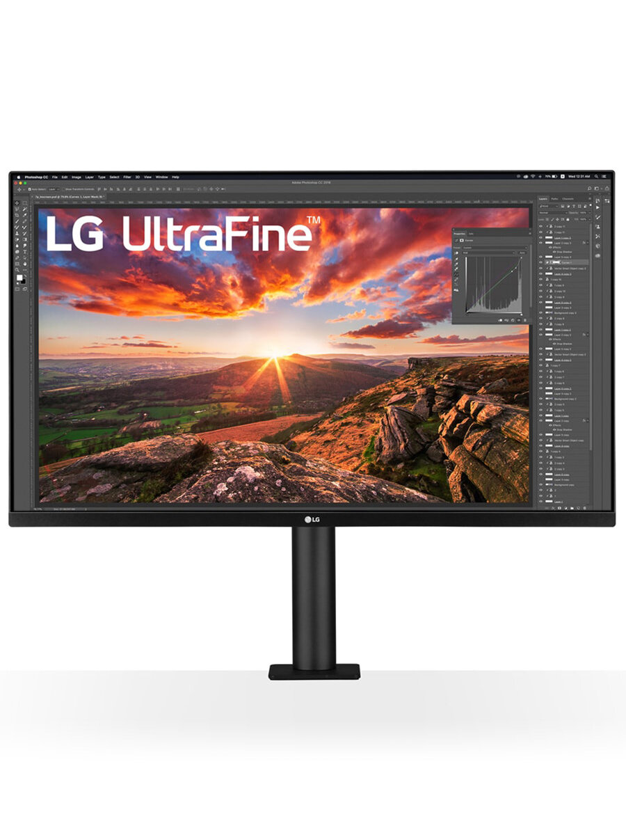 Монитор LG 32UN880K-B, диагональ 31.5", IPS, 4K, QLED, USB-C