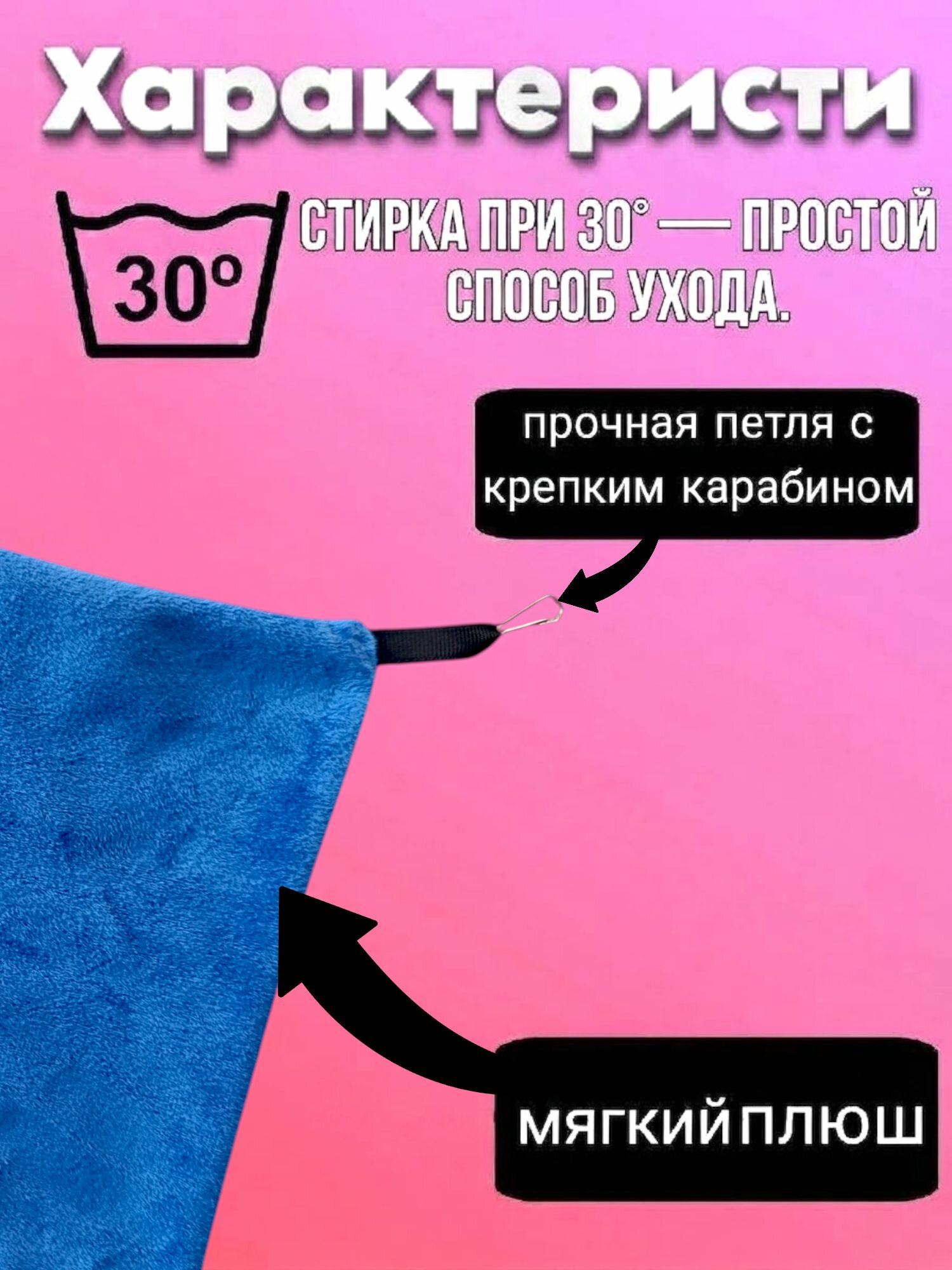 Гамак для грызунов "Уютное гнёздышко", плюш, синий, 20x20 см — фото 1