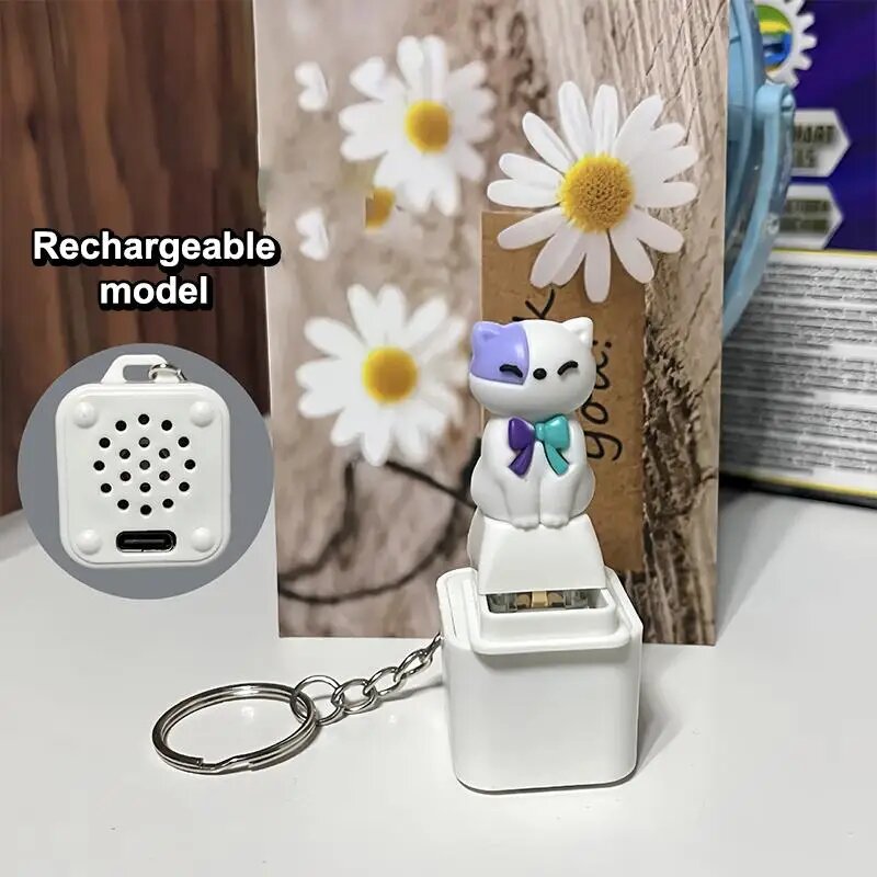 USB-C брелок-игрушка с подсветкой для снятия стресса Cat USB
