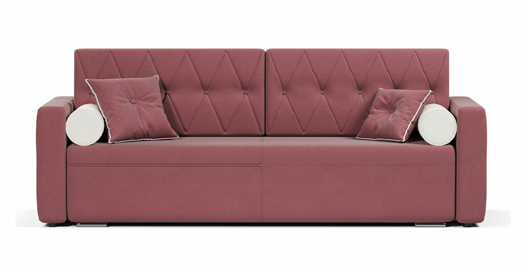 Диван-кровать Милфорд, 230х88х87 см, механизм Еврокнижка, диван раскладной, с ящиком для белья, с декоративными утяжками