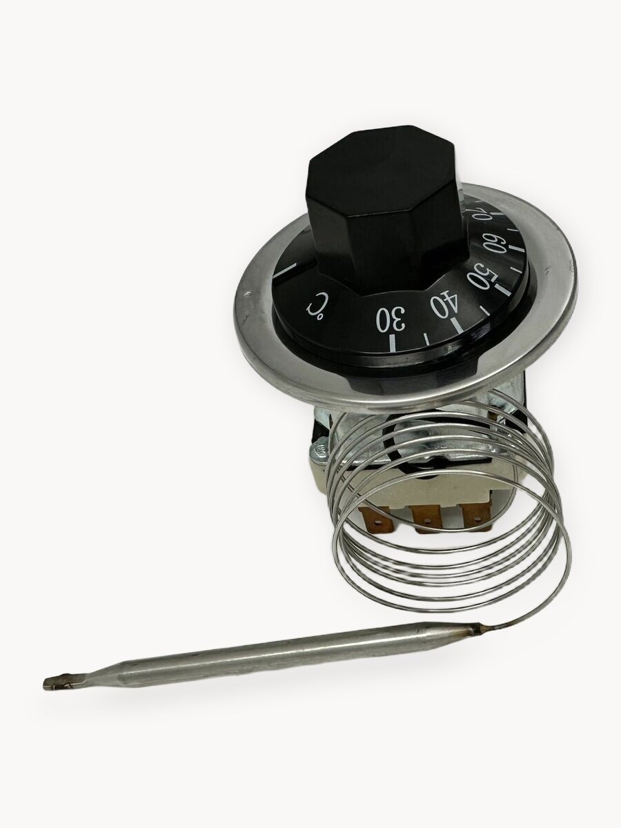 Запчасть электрокотла Термостат капиллярный трехфазный 380V с ручкой, OLRUS, WZA-E380