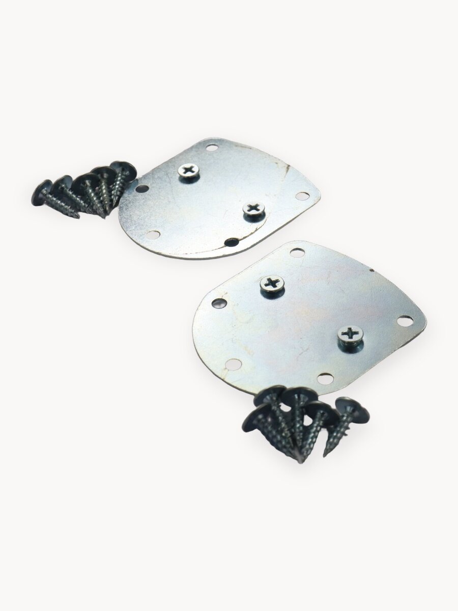 Пластина ремонтная для мебельной петли РПС-32 (стенка) покрытие цинк (комплект 2шт. толщина металла 1 мм. )