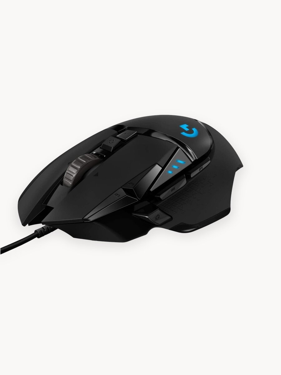Игровая мышь Logitech G502 Hero Black, оптический датчик HERO, 11 кнопок, 25600DPI