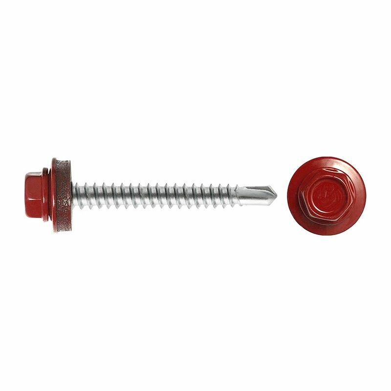 Саморез кровельный RAL-3011 ZP 4,8х35 (60 шт)