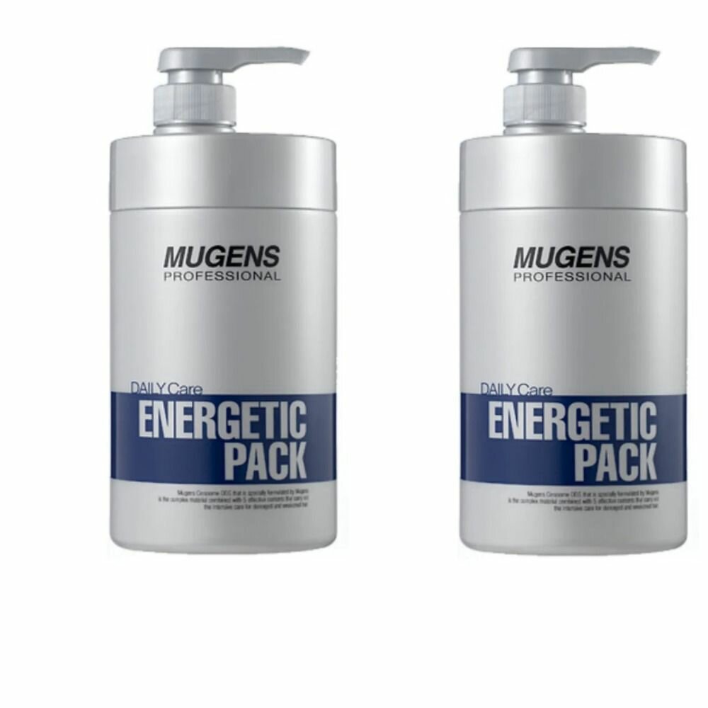 Welcos Маска для волос энергетическая Mugens Energetic Hair Pack 1000 гр, 2 шт