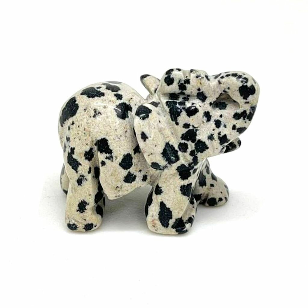 "Слоник-оберег" Сувенир Elit из натурального камня яшма долматиновая