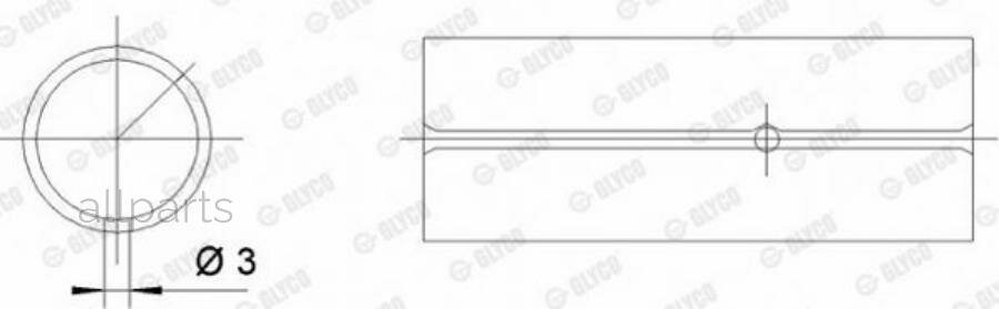 GLYCO 553698SEMI вкладыши шатунные PL-B! (1)\ Audi 80/100/A4, Skoda Octavia, VW Passat/Golf 1.8-2.3 80>
