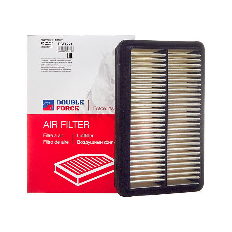 Фильтр воздушный DOUBLE FORCE DFA1221 Chery IndiS S18D 1.3 SQR473F; SQR473 20112016 Chery IndiS S18D 1.3 SQR473F; SQR473 20112016