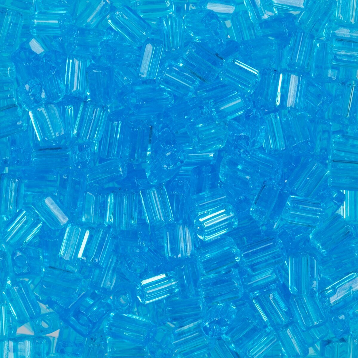 Бисер PRECIOSA Чехия Oblong, 5х3,5 мм, 50 г, цвет 60010 голубой