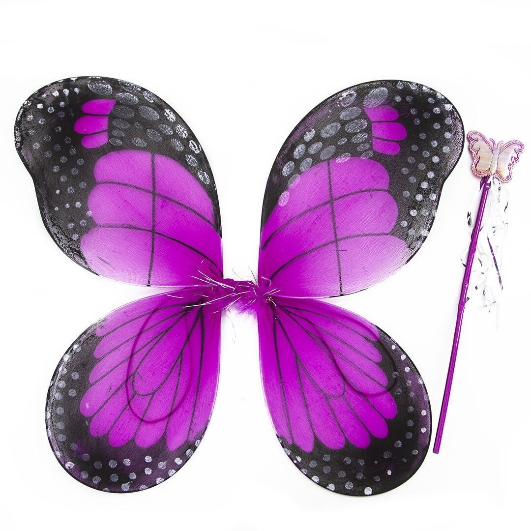 Набор (крылья и волшебная палочка), Фея Бабочка, Фуше, 1 шт.