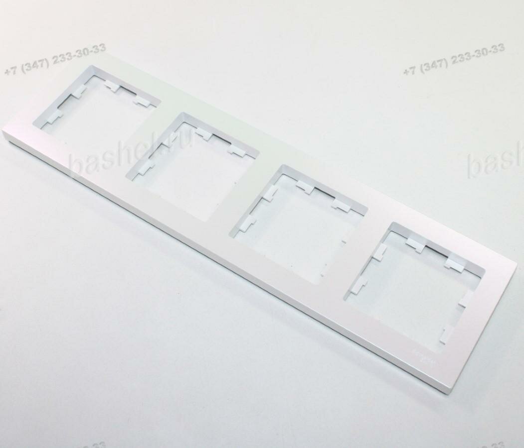 Рамка Schneider Electric Atlas Design 4-ая, жемчуг