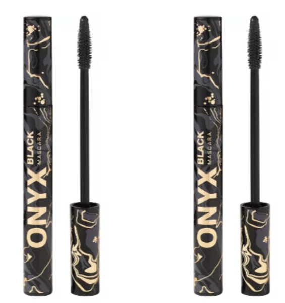 Тушь для ресниц Stellary Black Onyx, с эффектом объёма, удлинения, разделения, тон 01 Черный, 9 мл, 2 шт