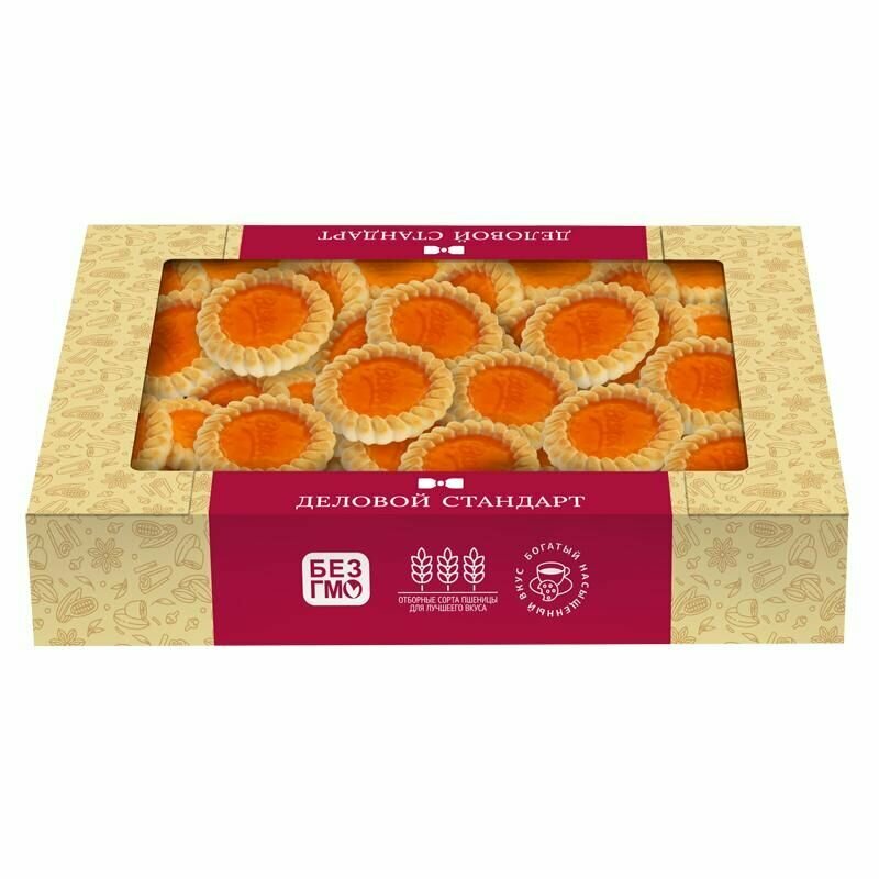 Печенье сдобное Деловой Стандарт Cookies with orange marmalade, 420 г