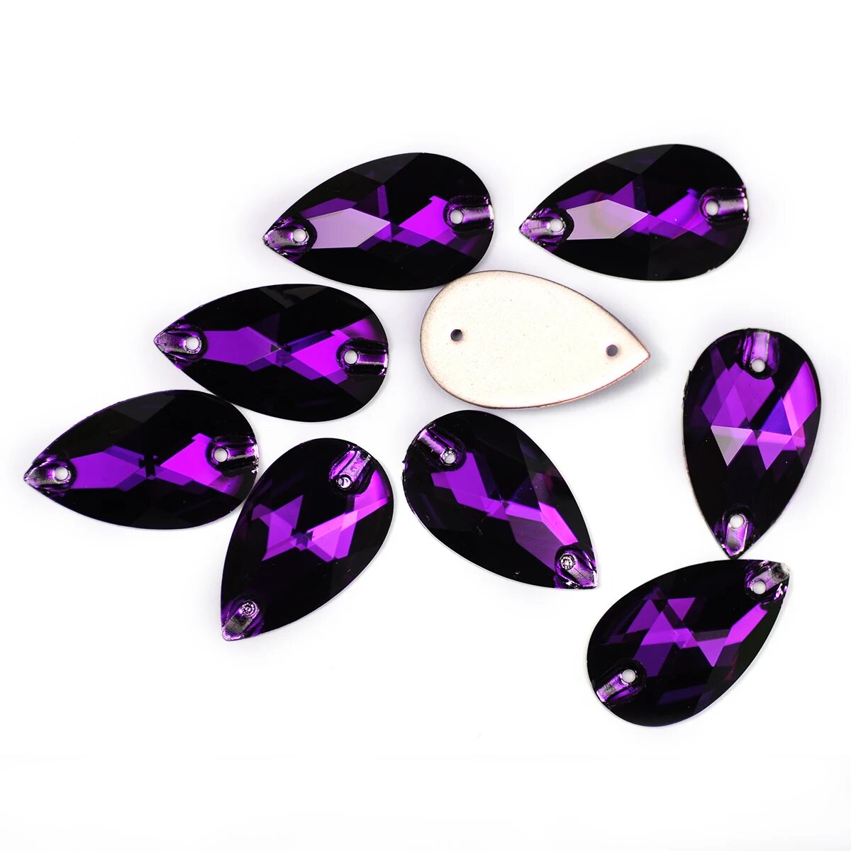 YANRUO стеклянные стразы для рукоделия 7x12mm 277 42pcs