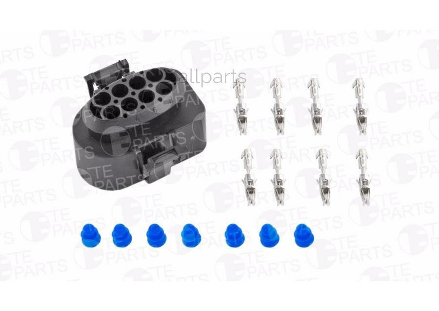 TE PARTS 7873734 Разъем 8 контактов 4Х2 в К-те, для жгута проводов топливного насоса DP 42, Thermo Pro 90/50, Hydronic