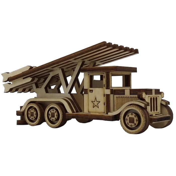 Деревянная модель сборная "Боевая машина "Катюша"