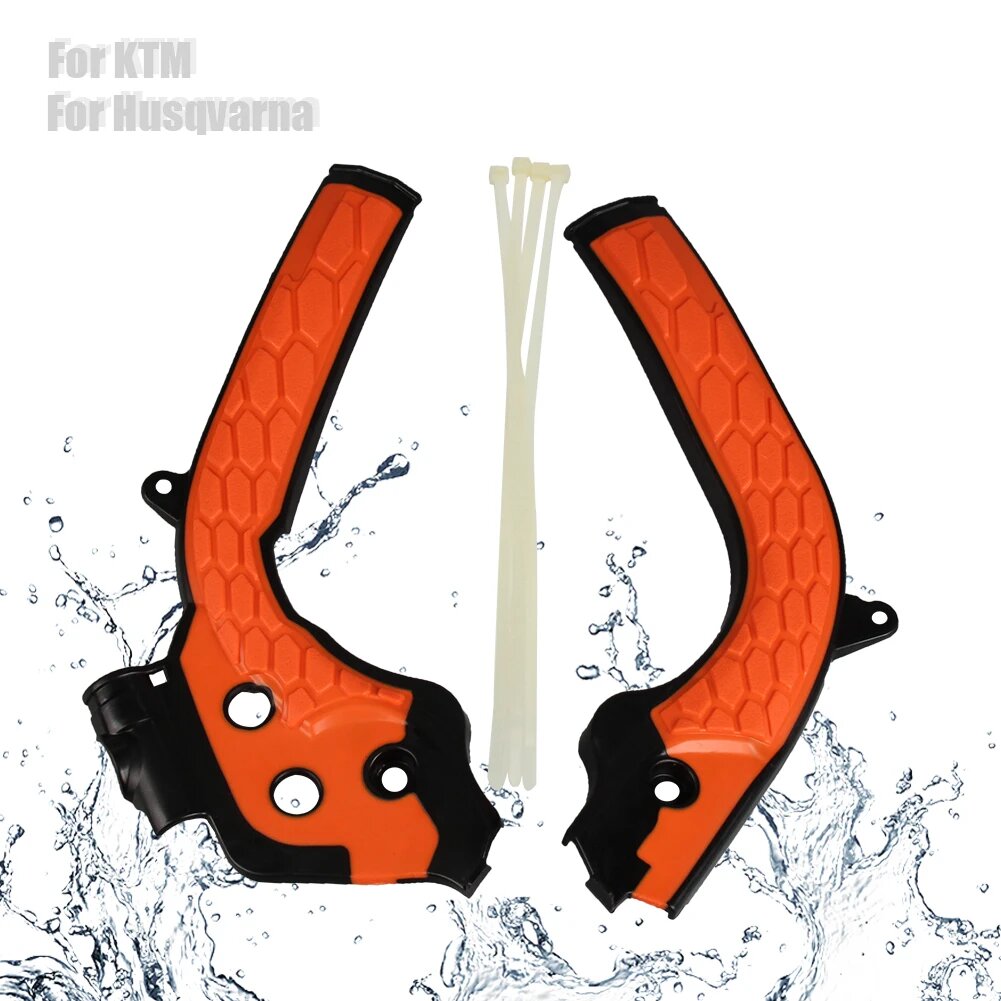 Защита рамы мотоцикла оранжево-черная для KTM/Husqvarna