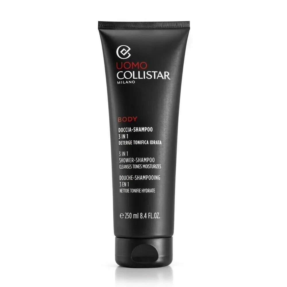 Collistar - Men 3in1 Shower Shampoo 250 ml Увлажняющий шампунь и гель для душа в одном флаконе 250 мл