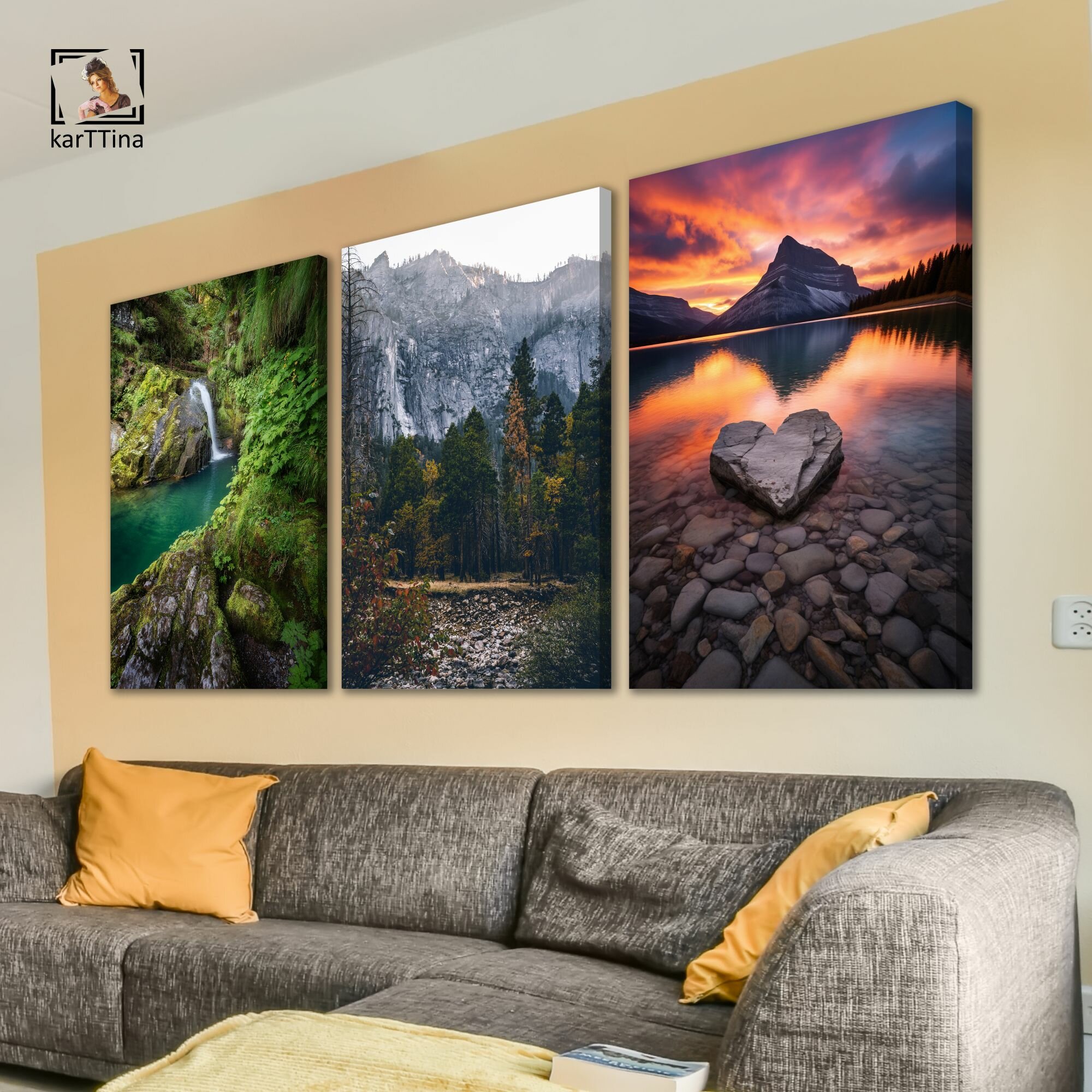 Картина на стену, интерьерная "Скалистый берег", 150 см х 70 см