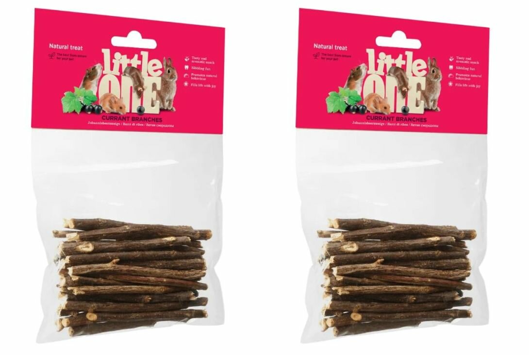 Little one Лакомство для грызунов Ветви смородины, 50 г, 2 шт