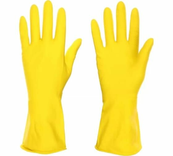 Перчатки резиновая желтая 1 шт