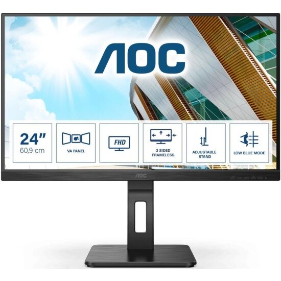 Монитор Aoc 24P2QM 23.8" Black