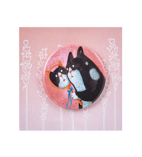 Закатный значок Если хочешь прикоснуться к прекрасномуможешь потрогать меня! 10х10 ANG-2159 113-506372