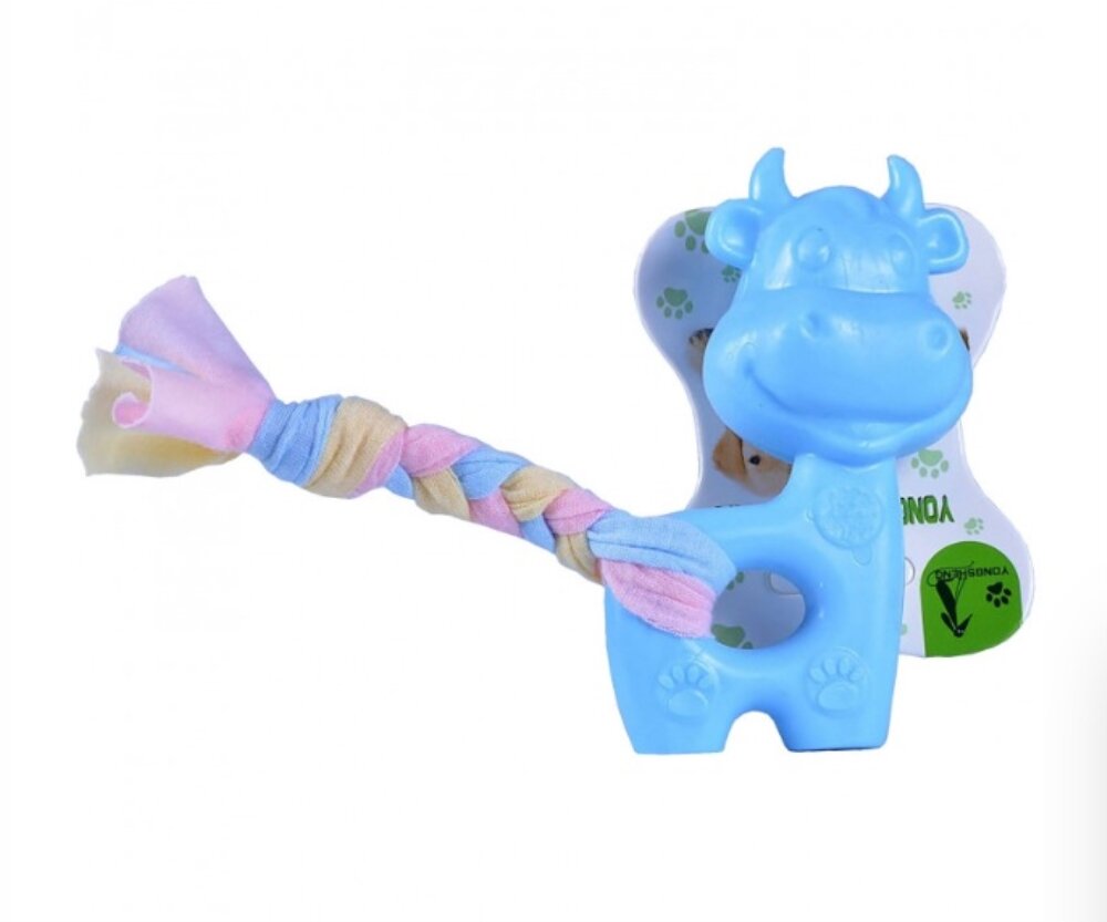 Игрушка резин Коровка 10,7*6,5*3,5см с пищалкой арт.31019-0297 1/12 ЧД