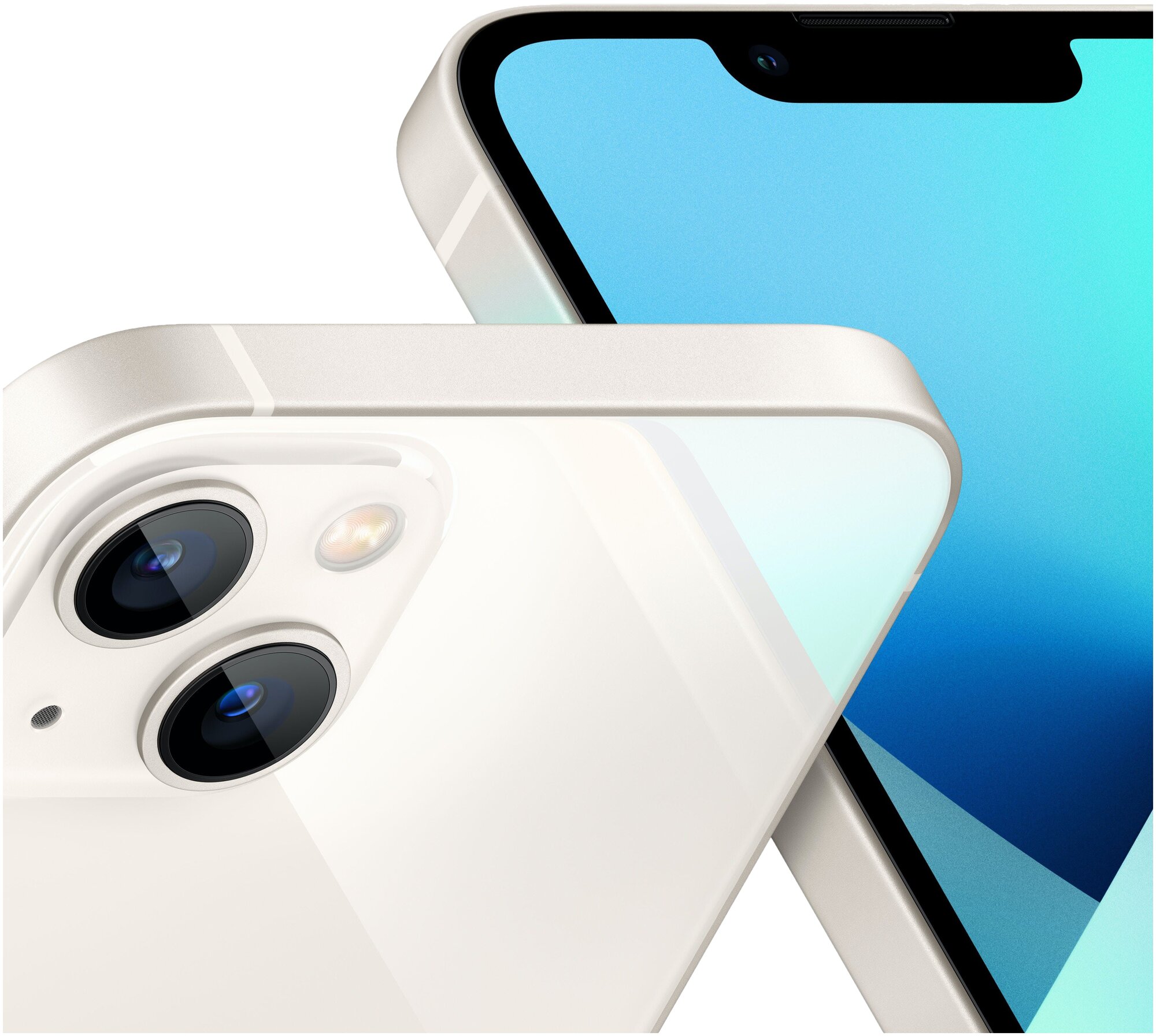 Смартфон Apple iPhone 13 512 ГБ, Экран: 6,1" OLED, 2532×1170, IP68, Dual: nano SIM, сияющая звезда, Хит продаж