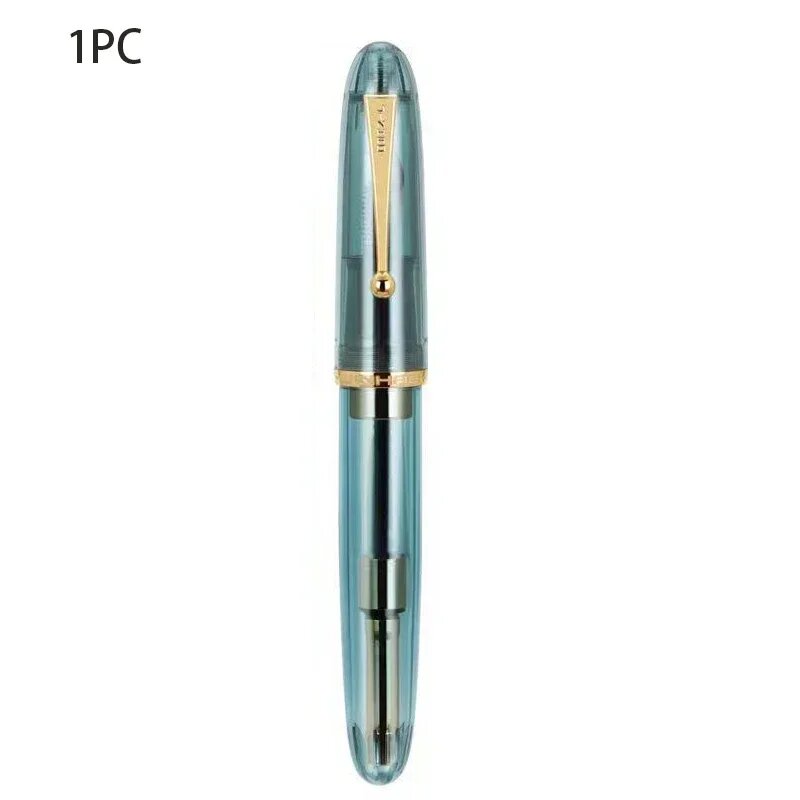 JinHao 9019 прозрачная перьевая ручка EF(Approx 0.38mm), Light Blue