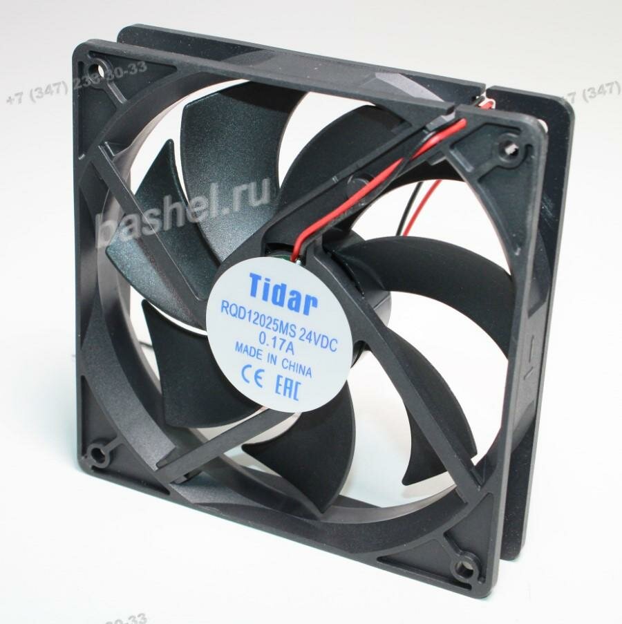 120х120х25мм, RQD 12025MS 24VDC, Вентилятор, TIDAR, 24VDC, 0.17A, 2200 об/мин, 34 дБ