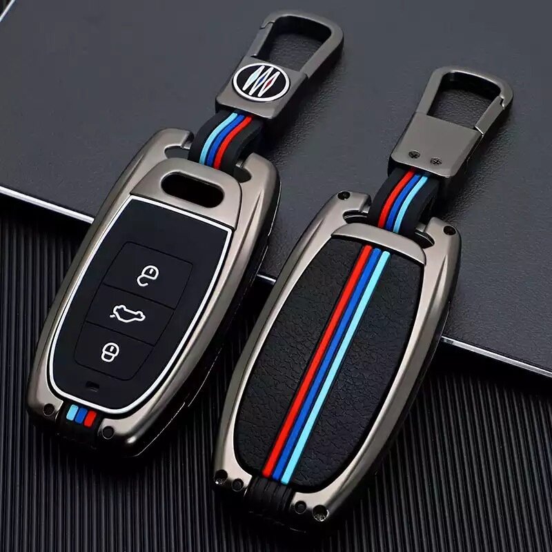 Чехол на ключ Audi / Ауди Grey 2018-2021