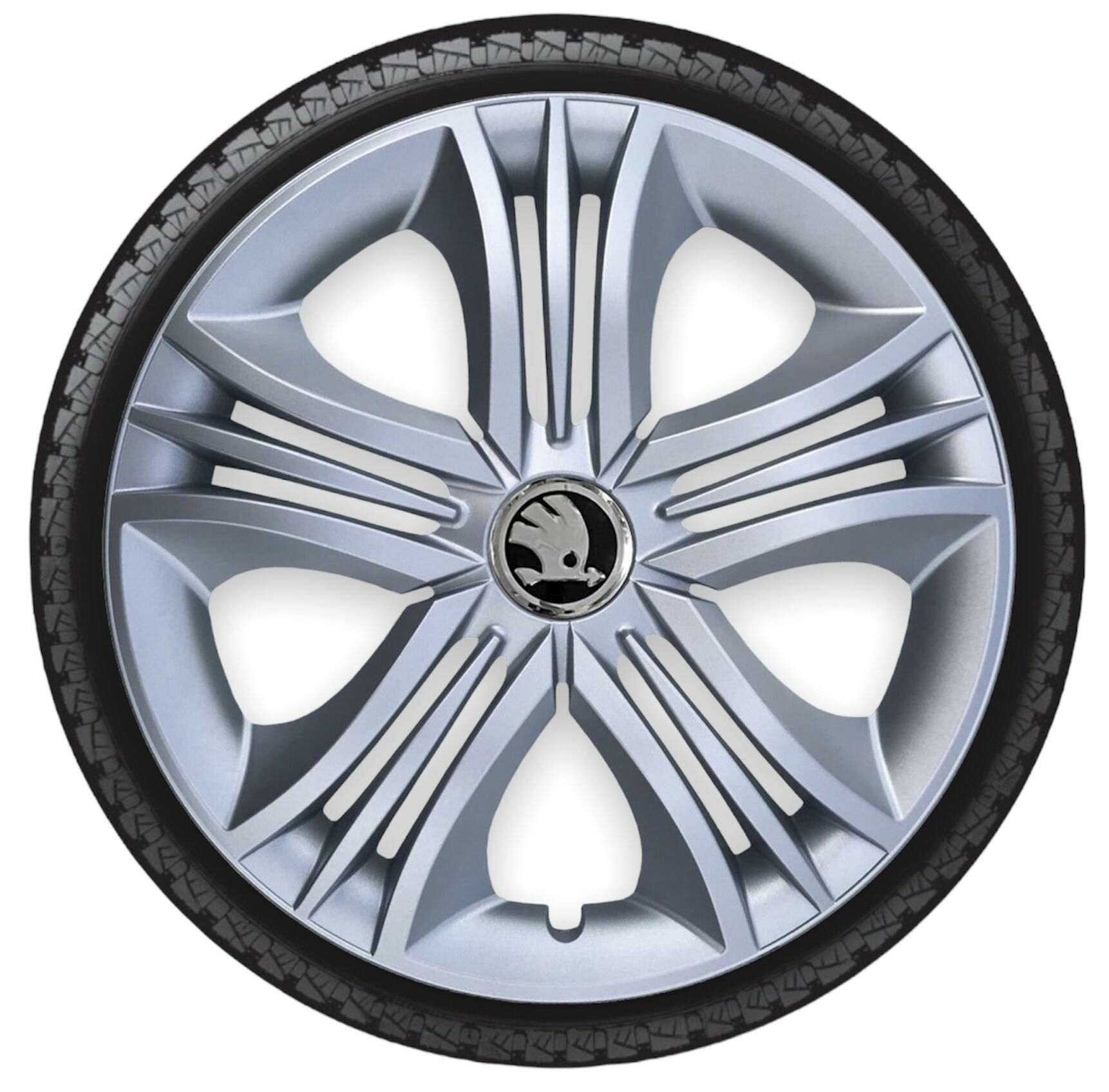 Автомобильные колпаки на диски Jestic ФАН шкода R16", в комплекте 4 колпака