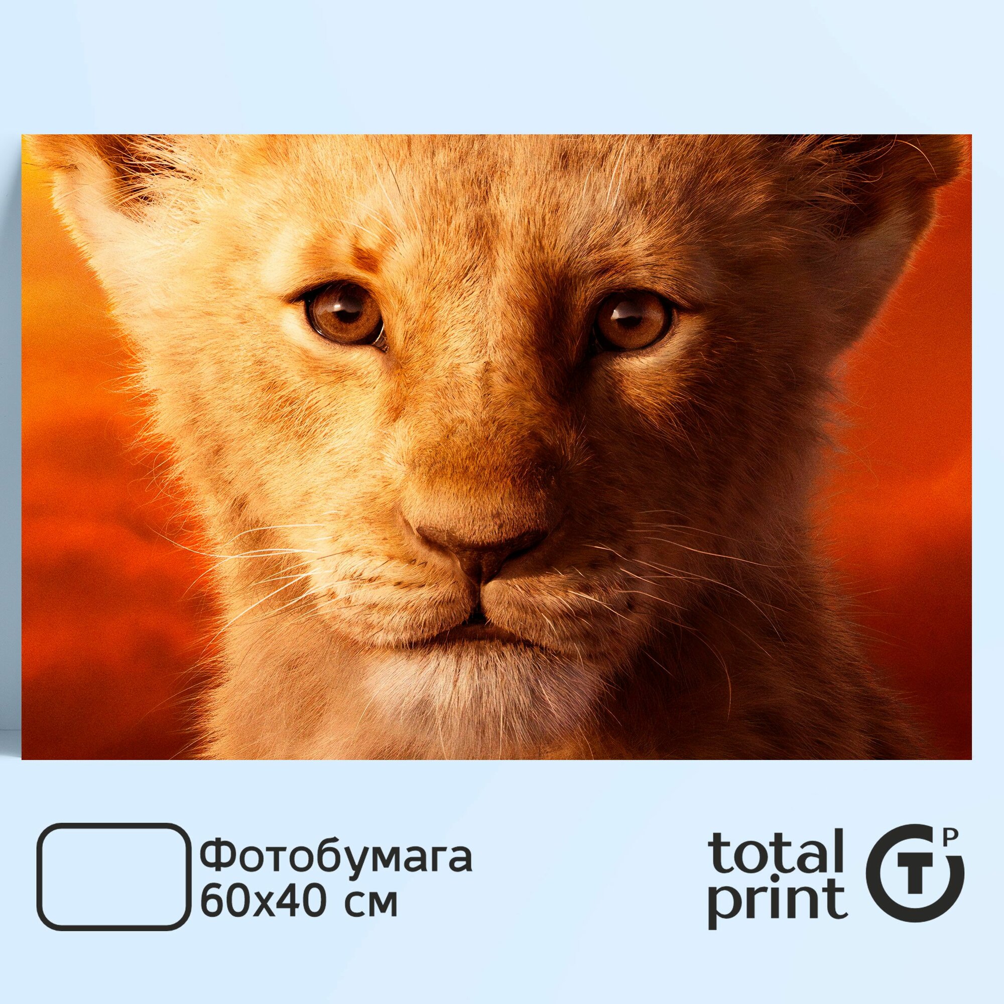 TotalPrint Постер для интерьера, Король Лев, 60х40см.