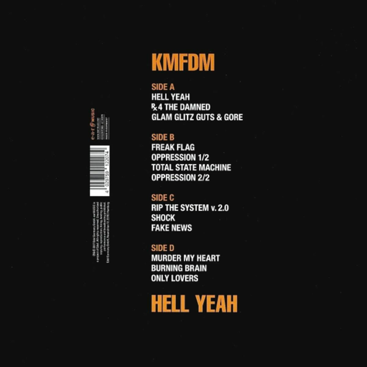KMFDM - Hell Yeah (2LP) Виниловая пластинка — фото 1