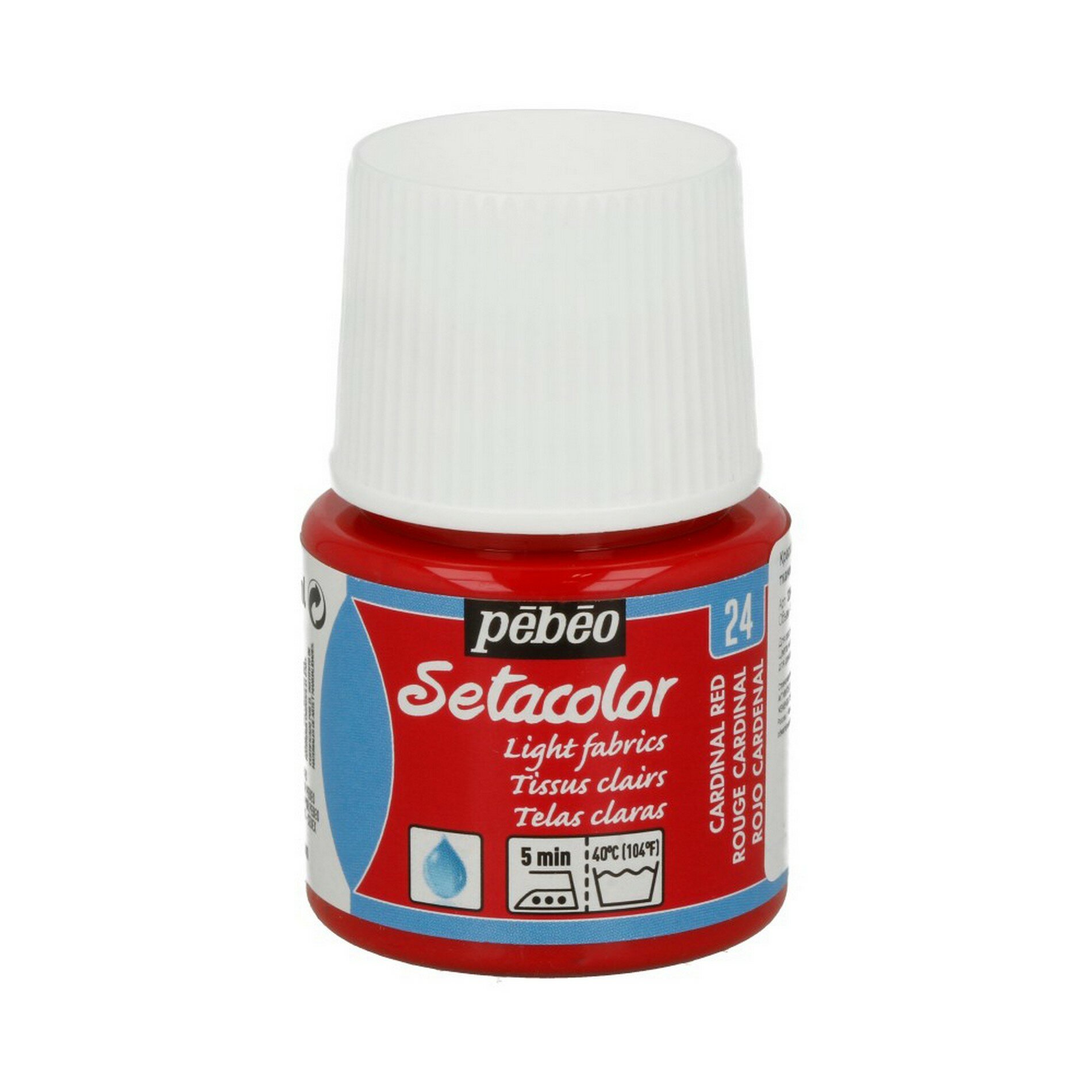 Краска для светлых тканей Setacolor 45 мл, цв. красный кардинальский