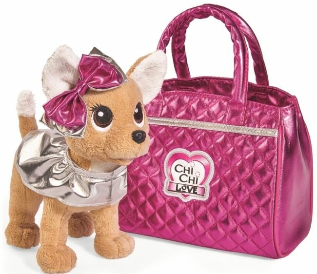 Мягкая игрушка Simba Chi Chi Love Гламур с розовой сумочкой и бантом