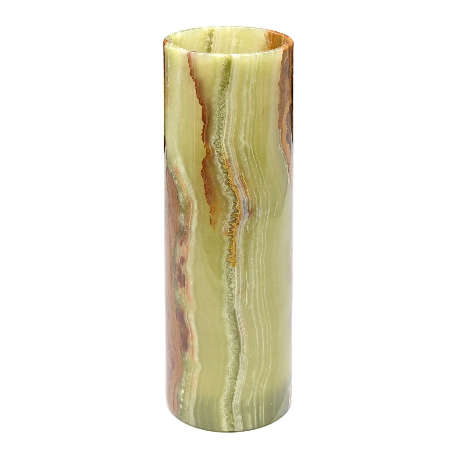 Ваза из оникса цилиндр 75*75*250мм. .