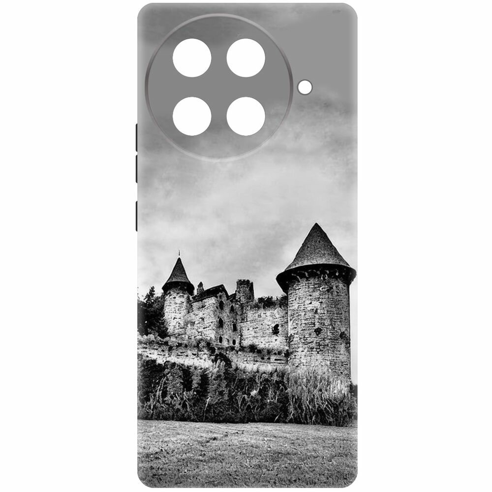 Чехол-накладка Krutoff Soft Case Старый замок для TECNO Camon 30S черный