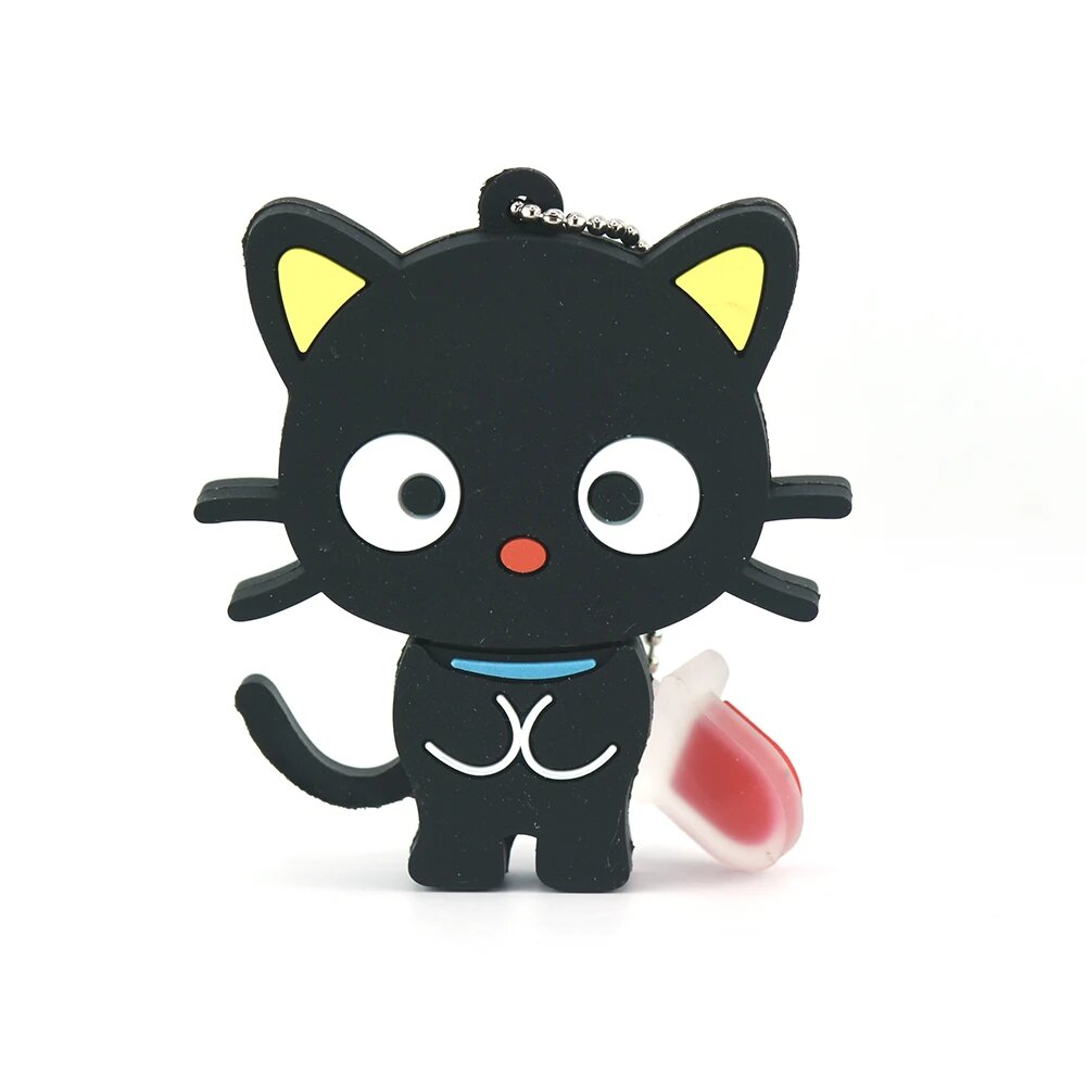 USB флешка Бадди черный кот, 8 ГБ, желтый