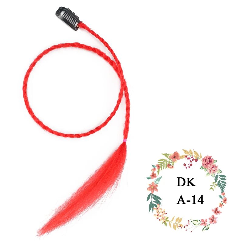 Красные пряди для наращивания волос DK-A14