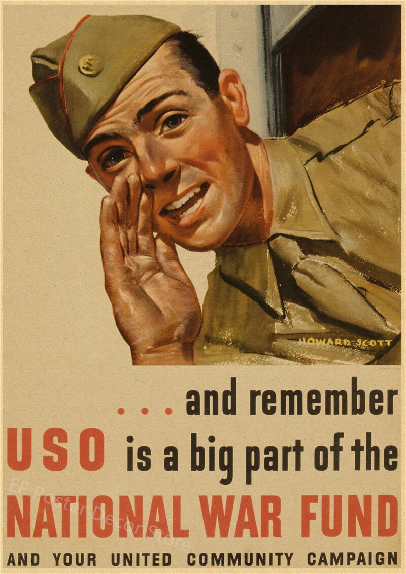 Постер USO. Ретро печать A3, цвет 19
