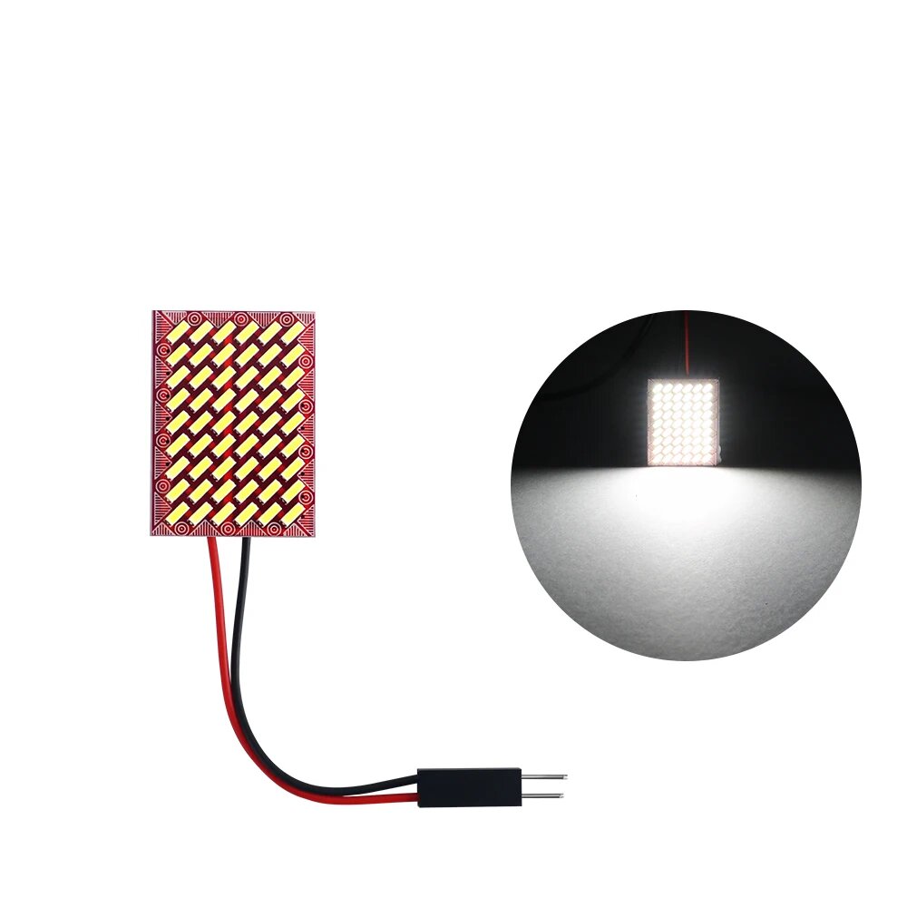 1 шт. Festoon C5W T10 BA9S, автомобильные фонари для внутренней панели автомобиля, 54SMD, T10